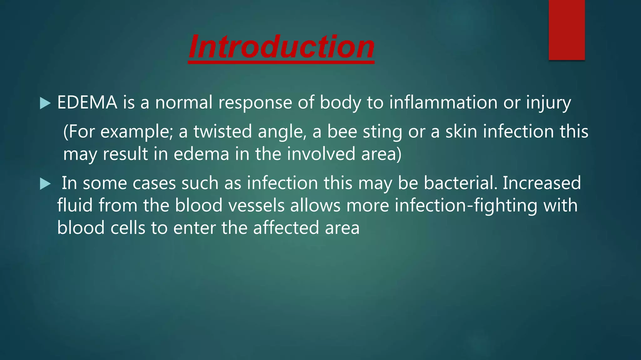 Edema by Ahammed Naseem | PPTX