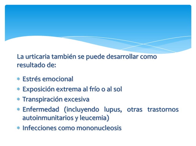 Edema dermico prurito urtticaria | PPT