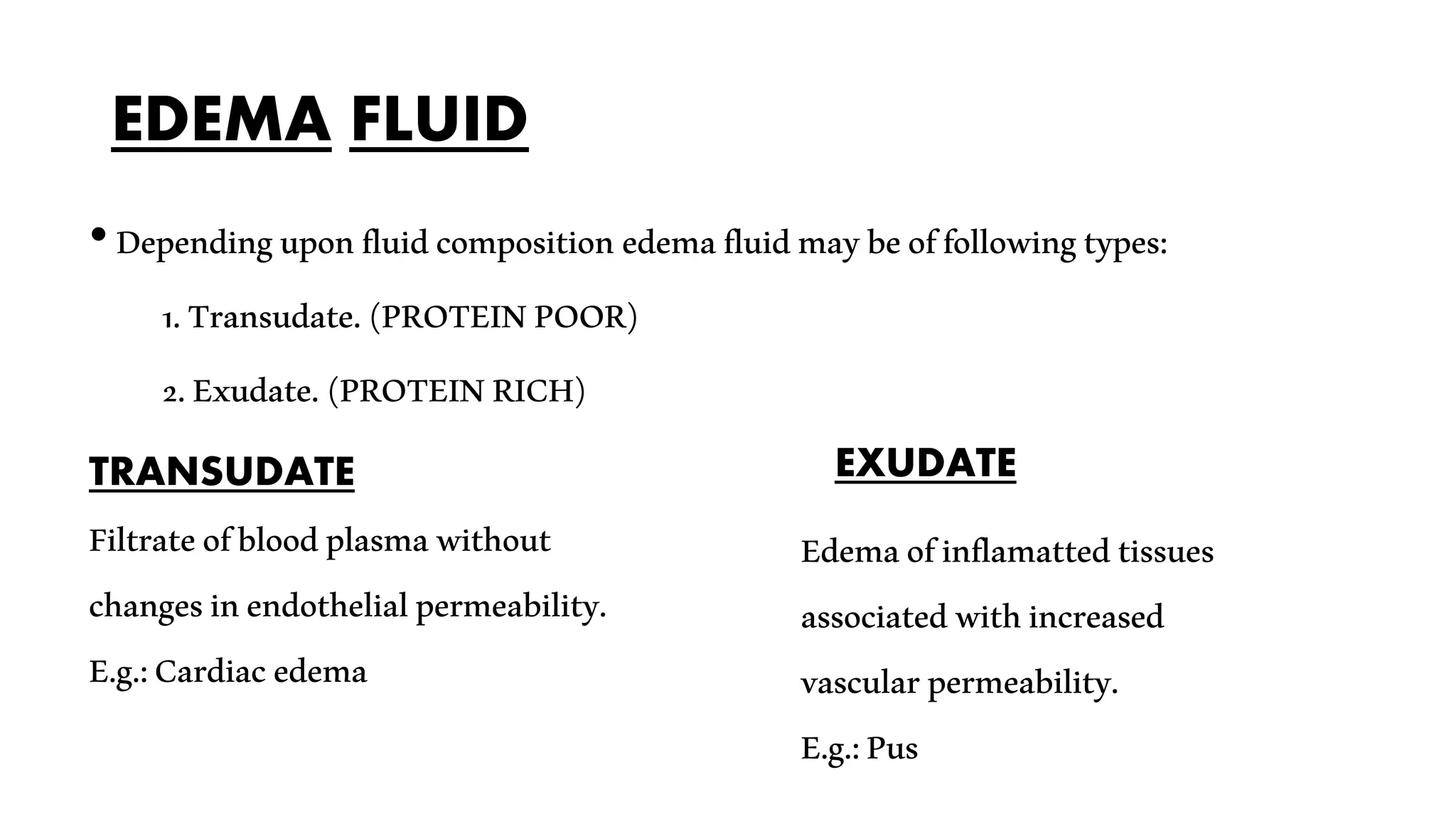Edema & Haemorrhage | PPTX