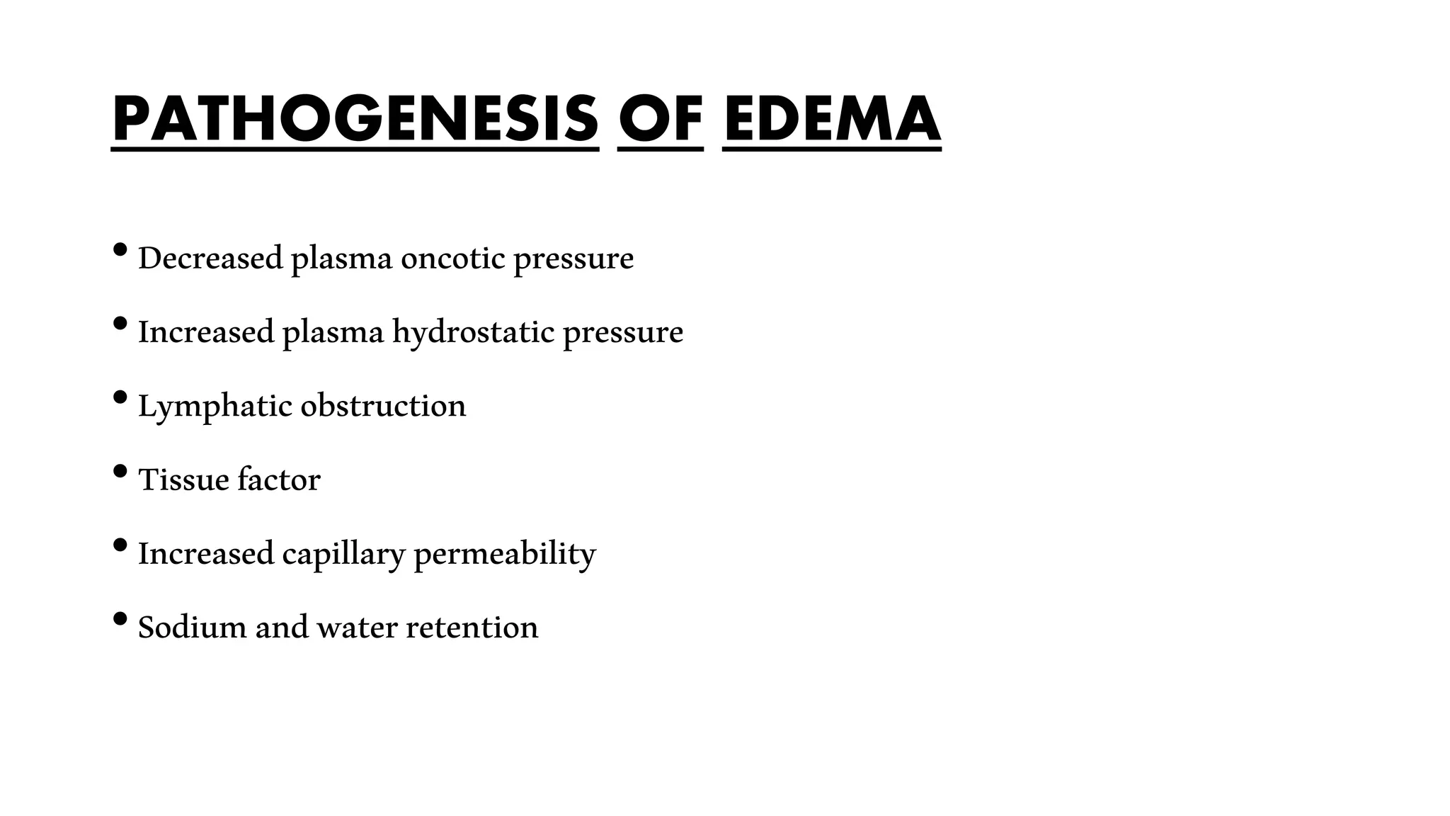 Edema & Haemorrhage | PPTX