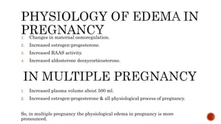 Edema in pregnancy | PPTX