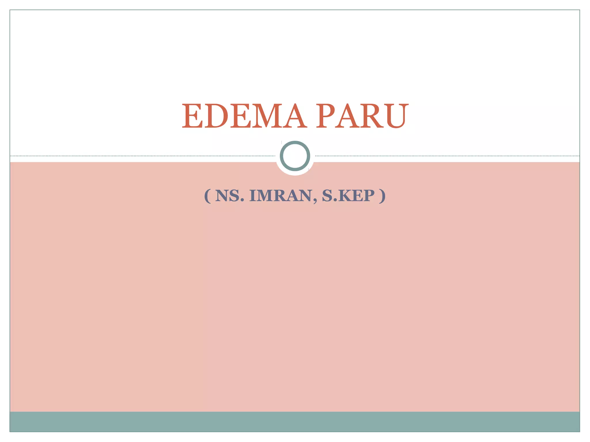 Edema paru | PPT