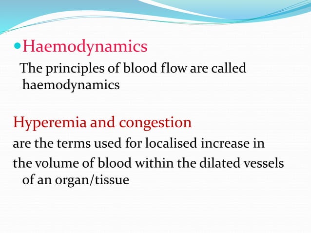 Hyperemia and congestion edema | PPTX