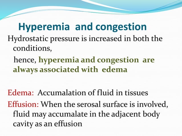 Hyperemia and congestion edema | PPTX