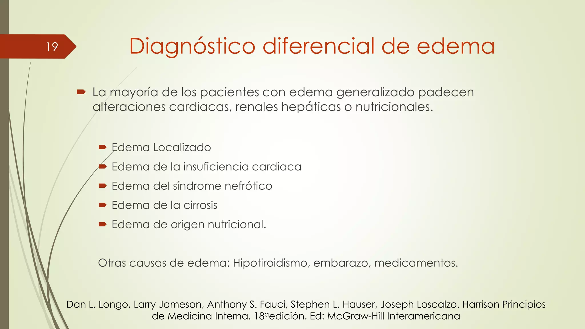 Causas de edema y tratamiento farmacologico con diureticos | PPTX