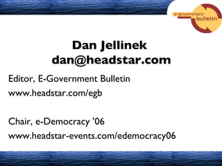 E-democracy overview | PPT