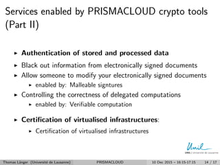 PRISMACLOUD Cloud Security and Privacy by Design | PDF