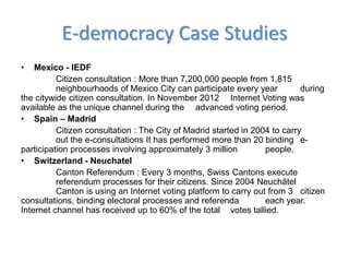 E democracy ppt | PPTX