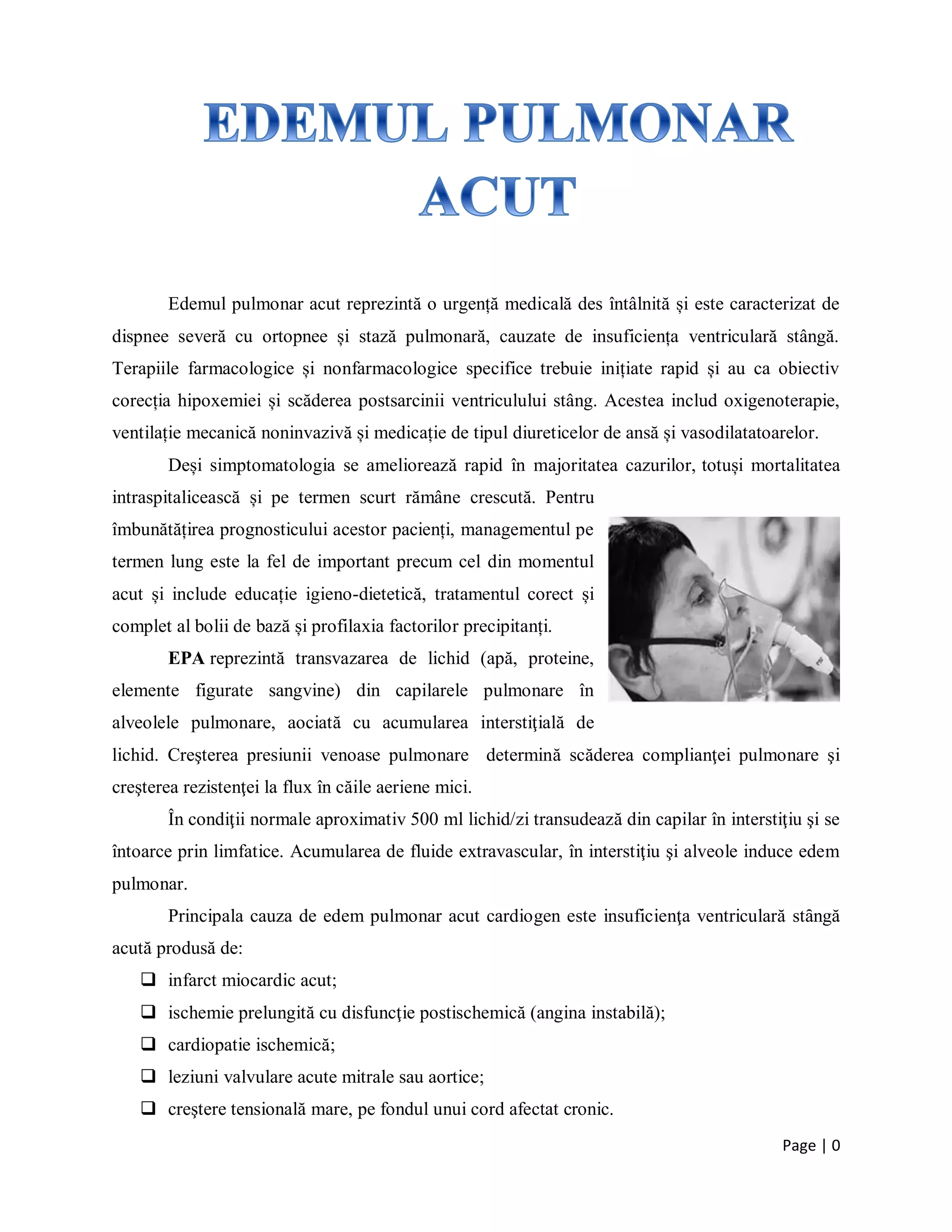 Edemul pulmonar acut...... | PDF