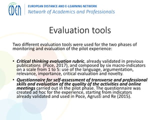 Linking Higher Education and the workplace through Critical Thinking ...