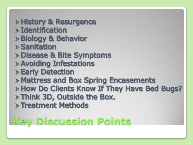 Eden Bed Bug Training Curriculum | PPTX