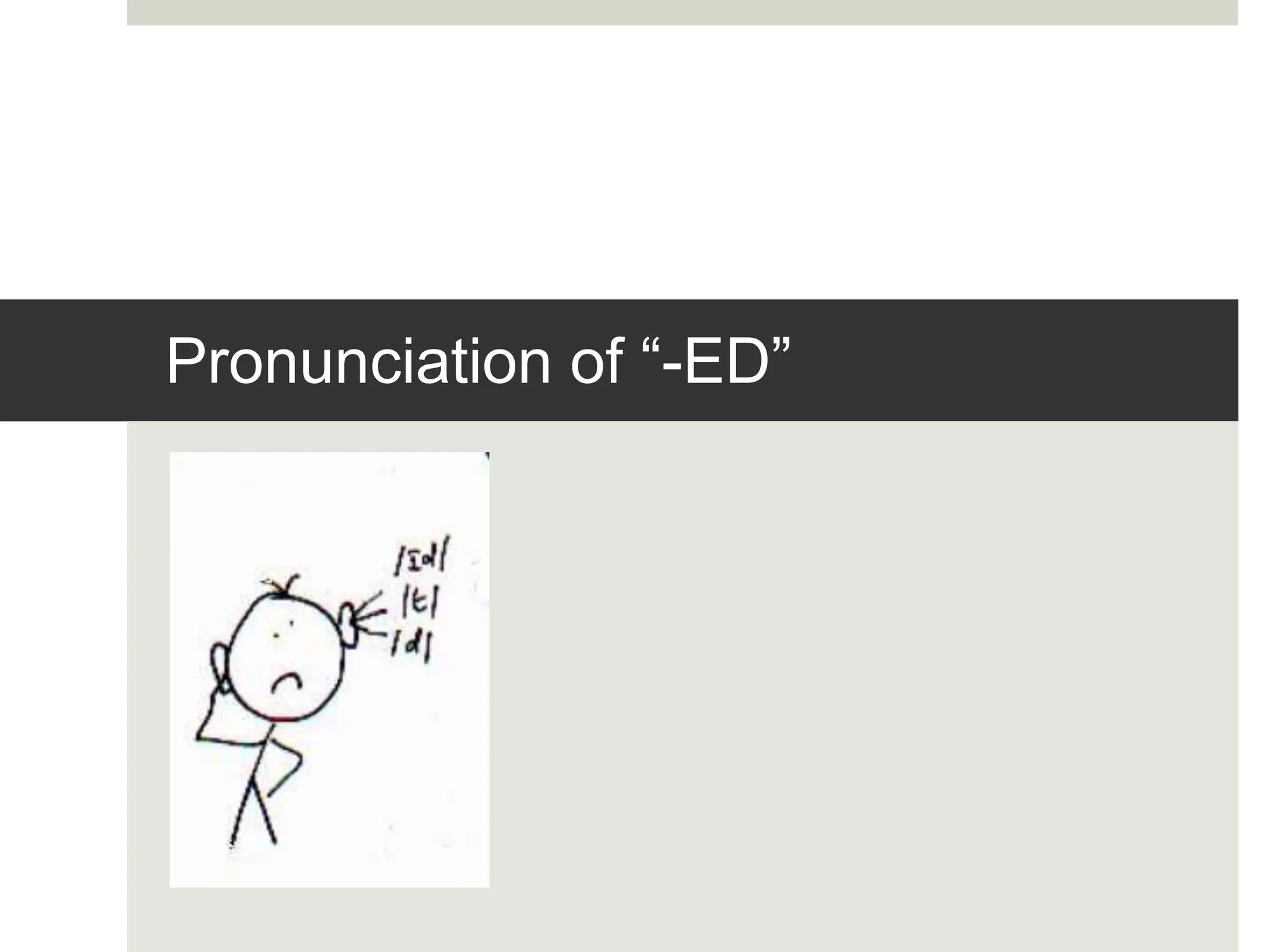 ED Endings in English Language first part | PPT