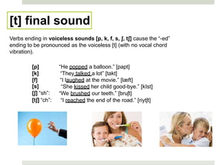 ED Endings in English Language first part | PPT