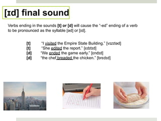 ED Endings in English Language first part | PPT