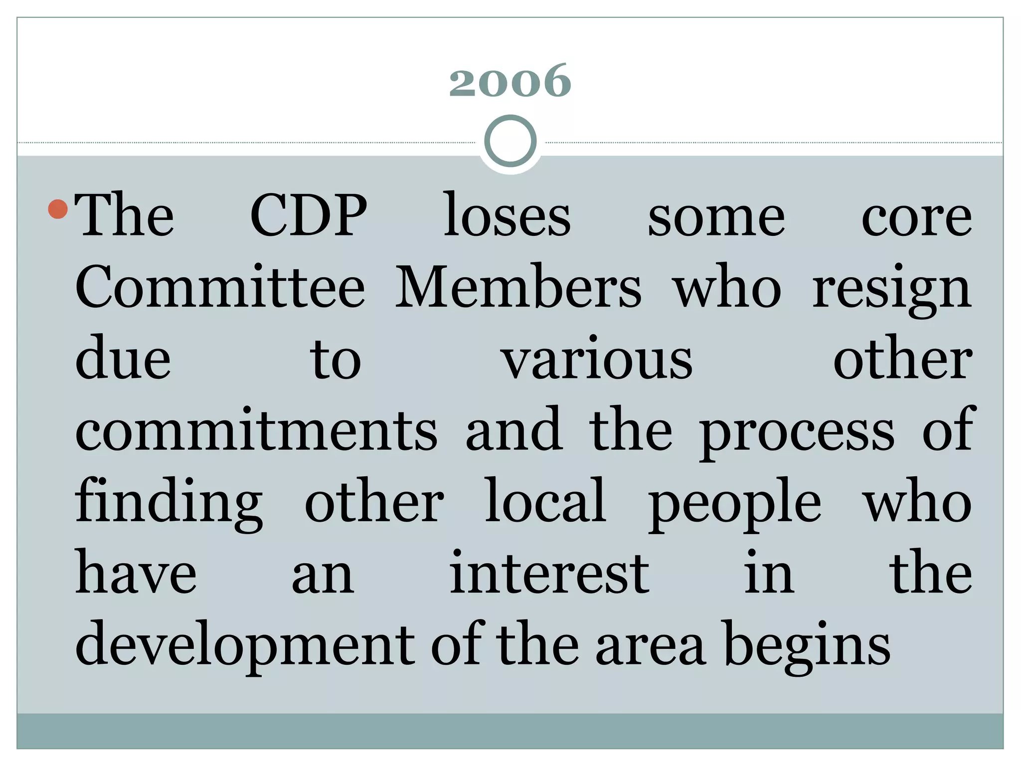 Edenmore CDP Timeline | PPT