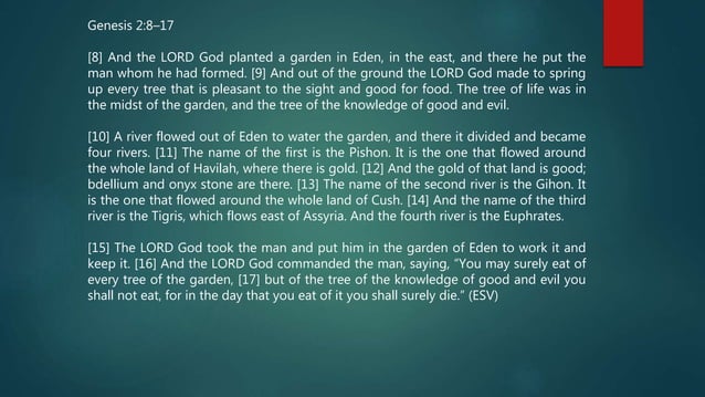 Eden Throughout Scripture | PPT