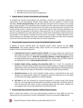 TRANSFER PRICING AS A CAREER OPTION | PDF
