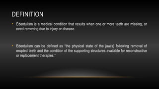 Edentulism | PPT