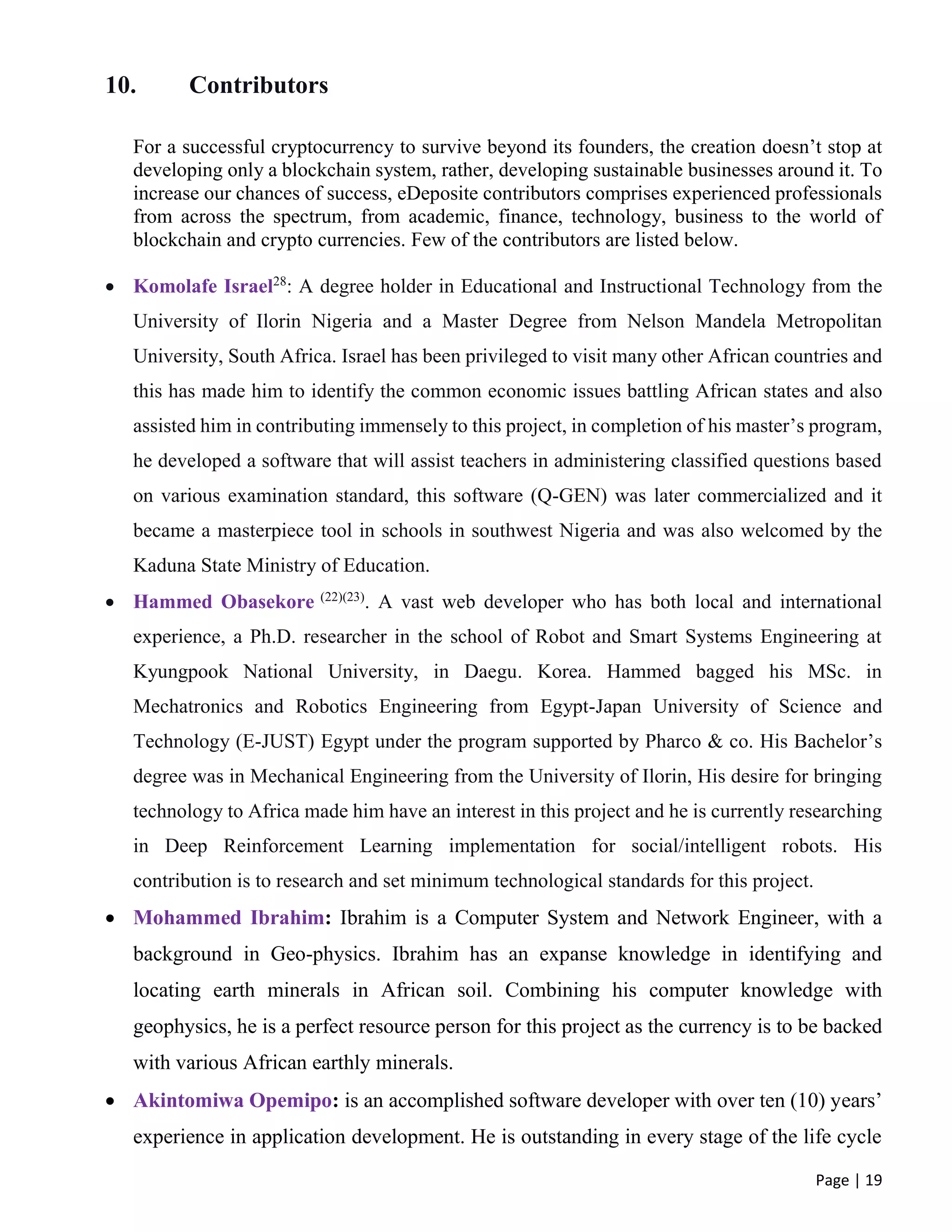 E deposite transforming african digital economy through blockchain technology | PDF