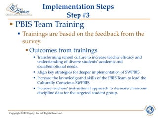 EDEquity Culturally Conscious MTSS/PBIS Model | PPT