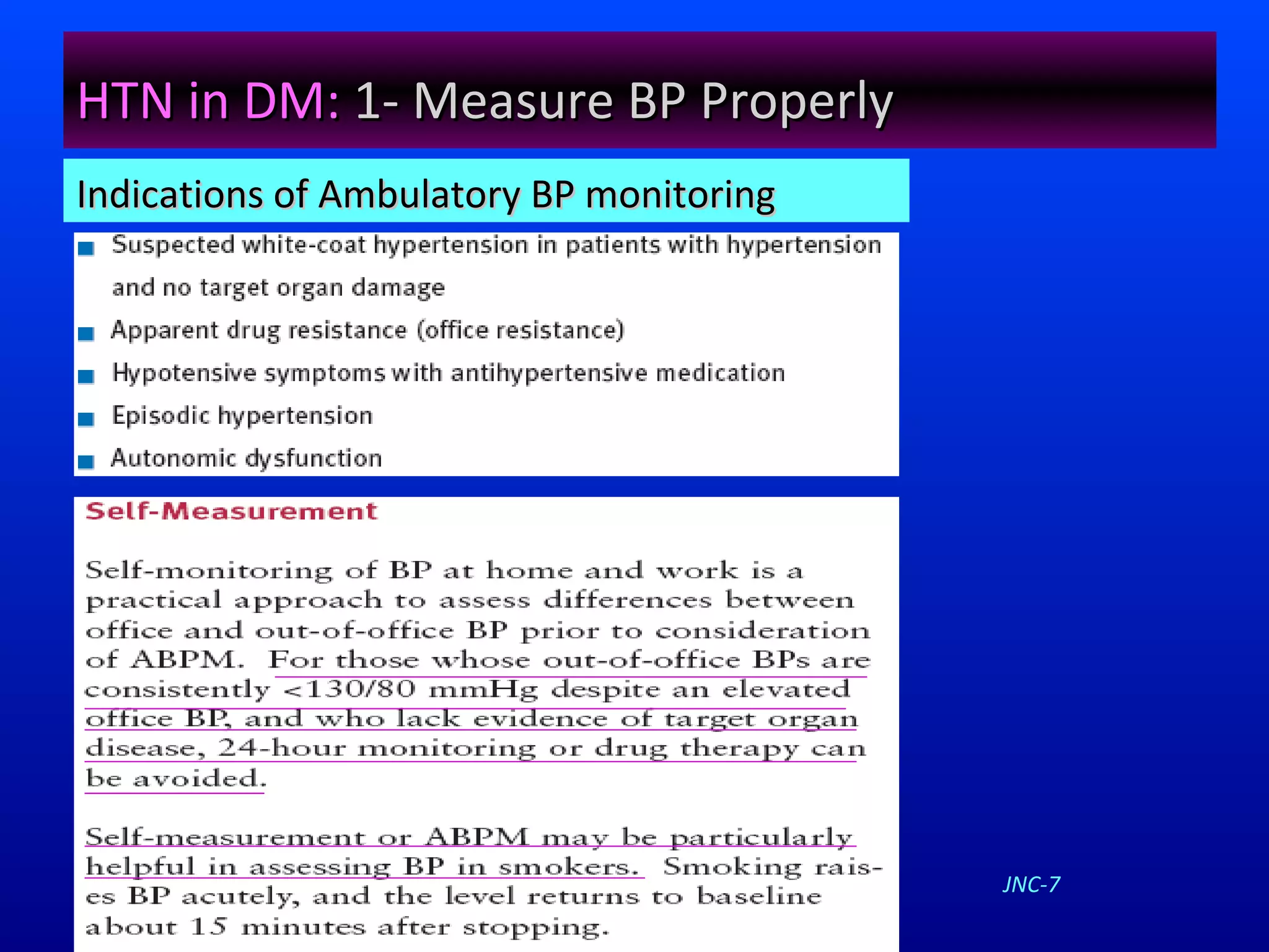 Management of hypertension in diabetes | PPT