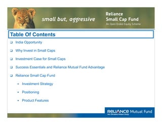 Reliance Small Cap Fund | PDF