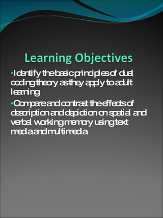 Edet 637 Dual Coding Theory | PPT