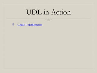 UDL in Math | PPT