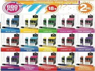 eDevice Vape Bar Disposable Vape Pen Pod E-Liquid Juice 500mAh Battery ...