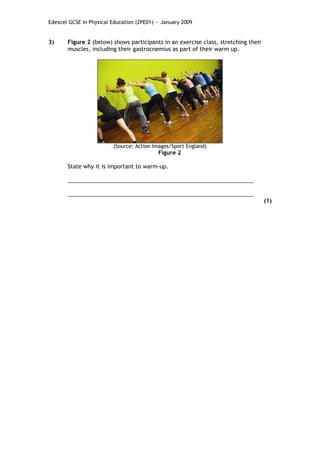 GCSE PE Sample - Jan 09 | PDF