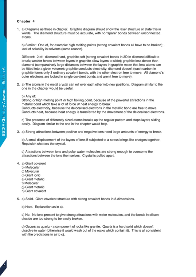 Edexcel Igcse Chemistry Answers Pdf Chemistry Science