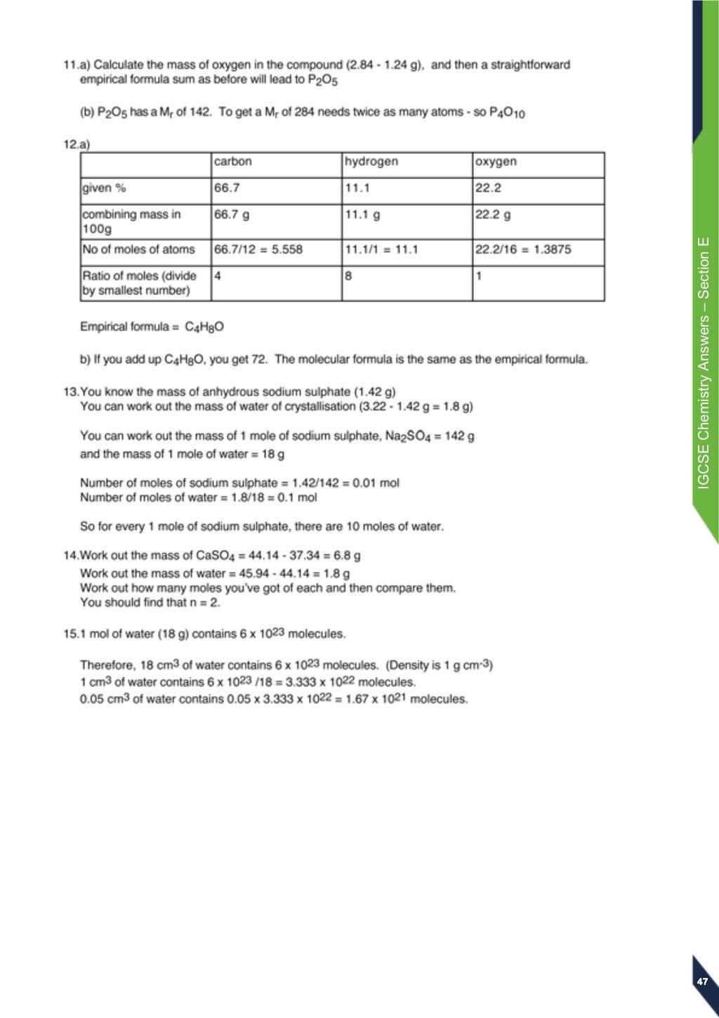 Edexcel Igcse Chemistry Answers