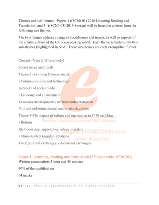 Edexcel A Level Chinese Vocabulary (9CN0) (6236 Words) V2021 ...