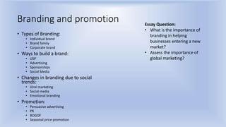 Edexcel A Level Business Theme 1 | PPTX