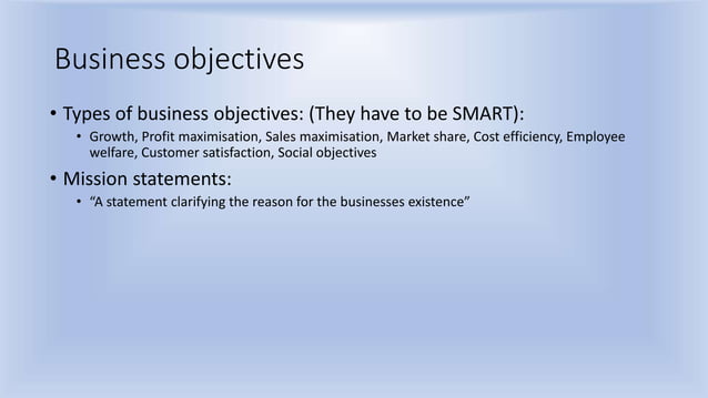 Edexcel A Level Business Theme 1 | PPTX