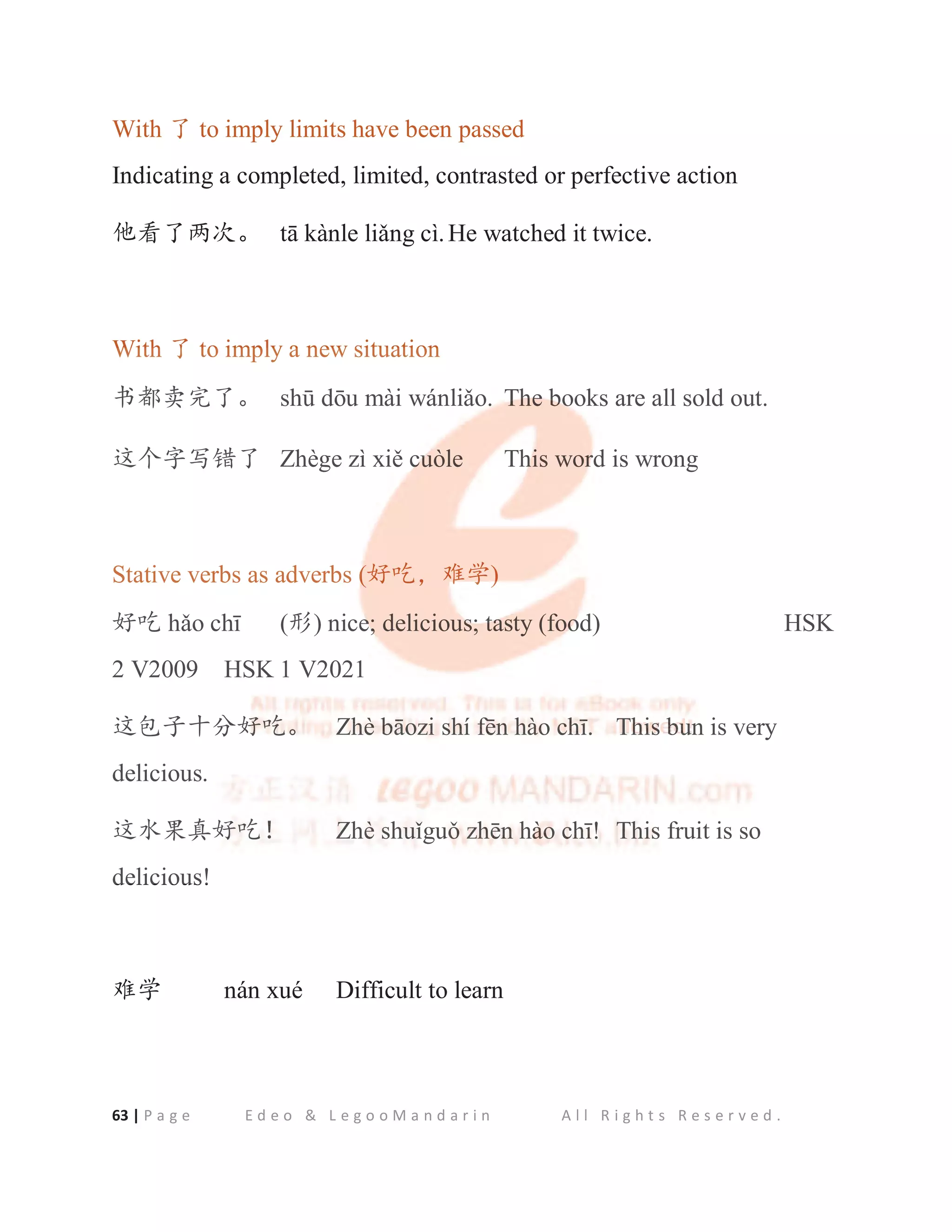 Edexcel GCSE Chinese Grammar Higher Tier (1CN0H) 2021 Edition ...