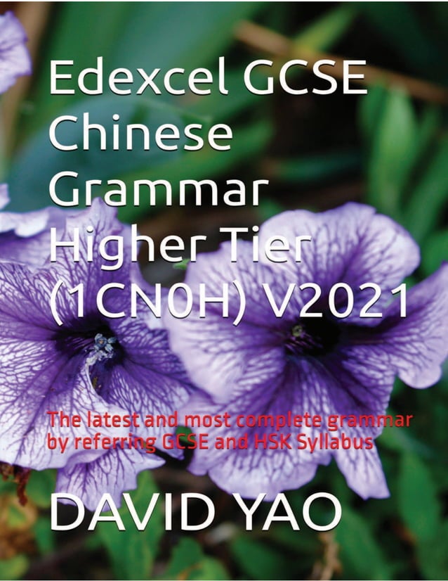 Edexcel GCSE Chinese Grammar Higher Tier (1CN0H) 2021 Edition ...