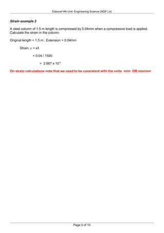 Edexcel HND Unit- Engineering Science (Nqf L4) | DOC