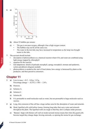 Edexcel igcse biology answers | PDF