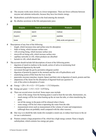 Edexcel igcse biology answers | PDF