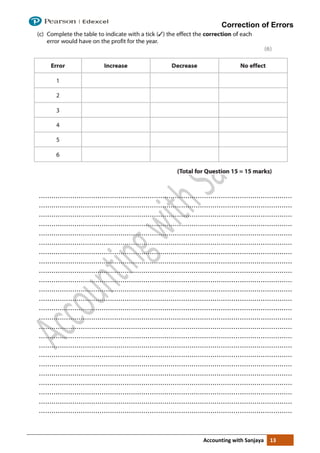 Edexcel igcse correction of errors | PDF