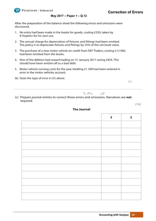 Edexcel igcse correction of errors | PDF