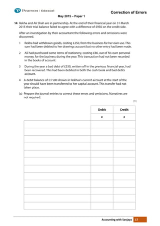 Edexcel igcse correction of errors | PDF