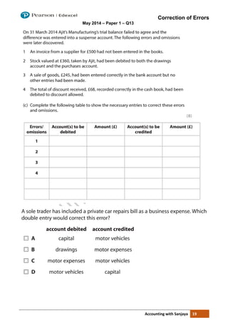 Edexcel igcse correction of errors | PDF