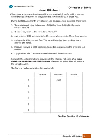 Edexcel igcse correction of errors | PDF