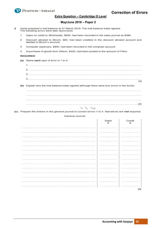 Edexcel igcse correction of errors | PDF