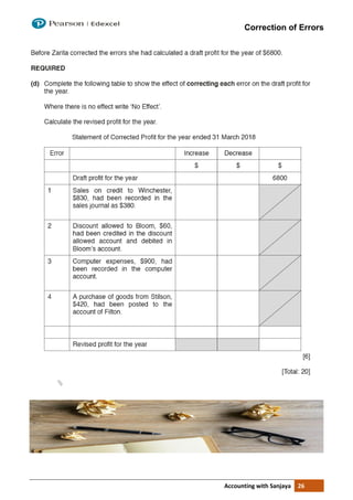 Edexcel igcse correction of errors | PDF