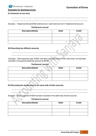 Edexcel igcse correction of errors | PDF