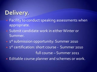 Edexcel Speaking The Basics | PPTX