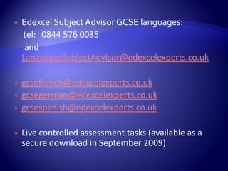 Edexcel Speaking The Basics | PPTX